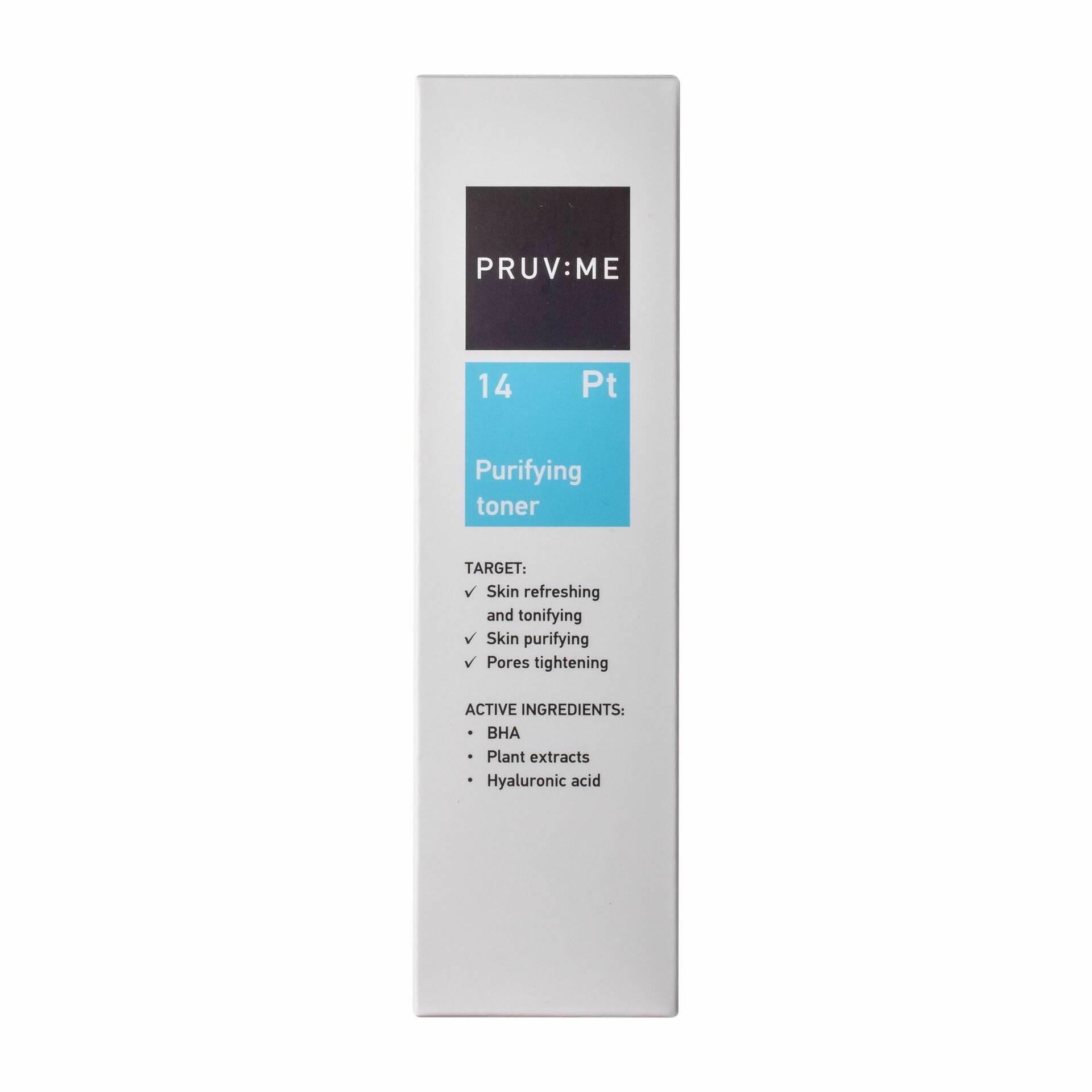 PRUV: ME Pt 14 Purifying toner Тоник для лица с BHA очищающий, 215 мл