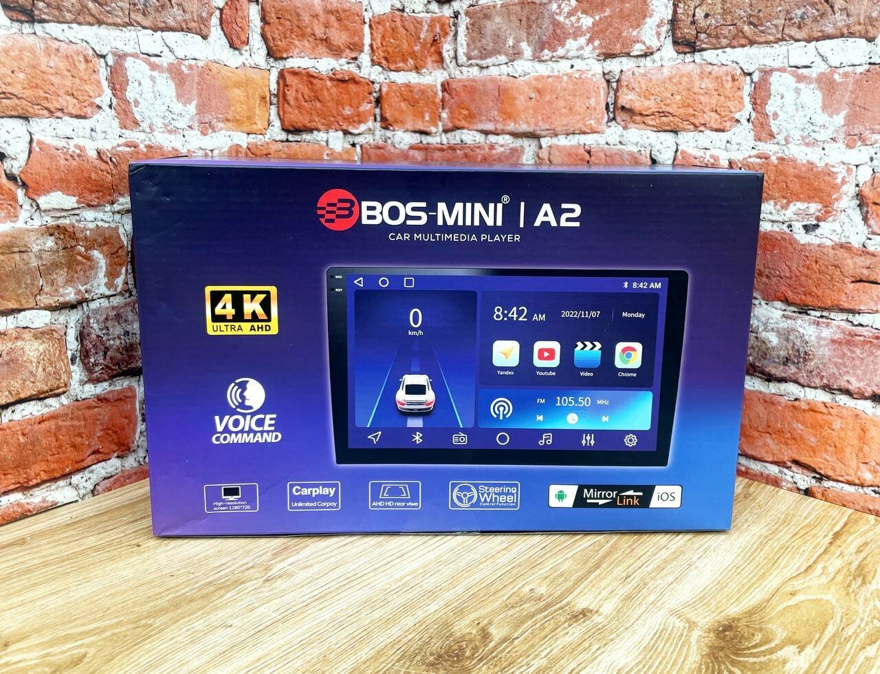 Автомагнитола BOS-MINI, A2, 4/64, 10", Android