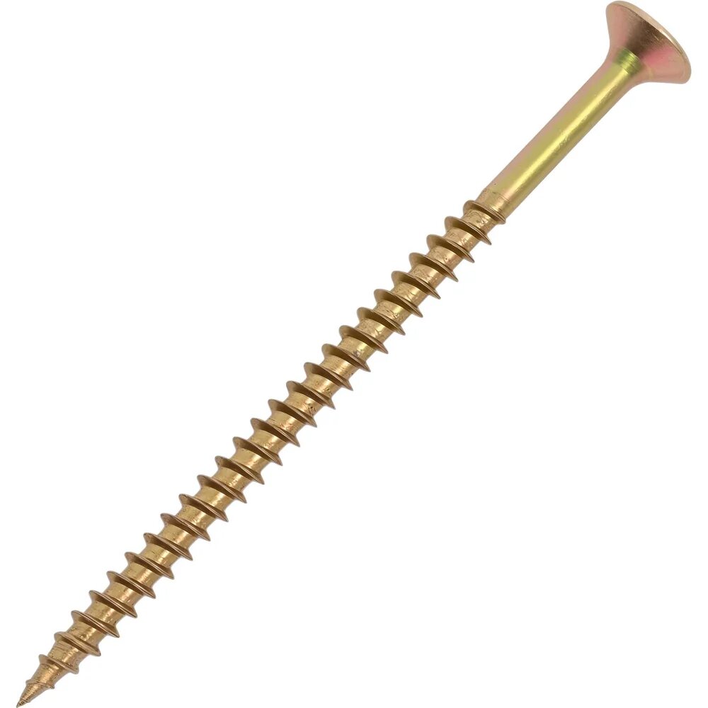 Саморезы универсальные Gigant пот/г желтые 5x80 100 шт, крепления дерева