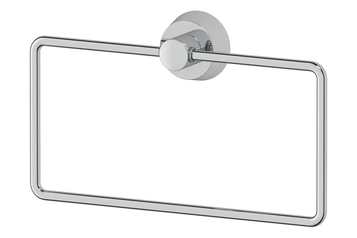 VIZ 022 Держатель полотенца хромированный настенный для ванной комнаты, с креплением