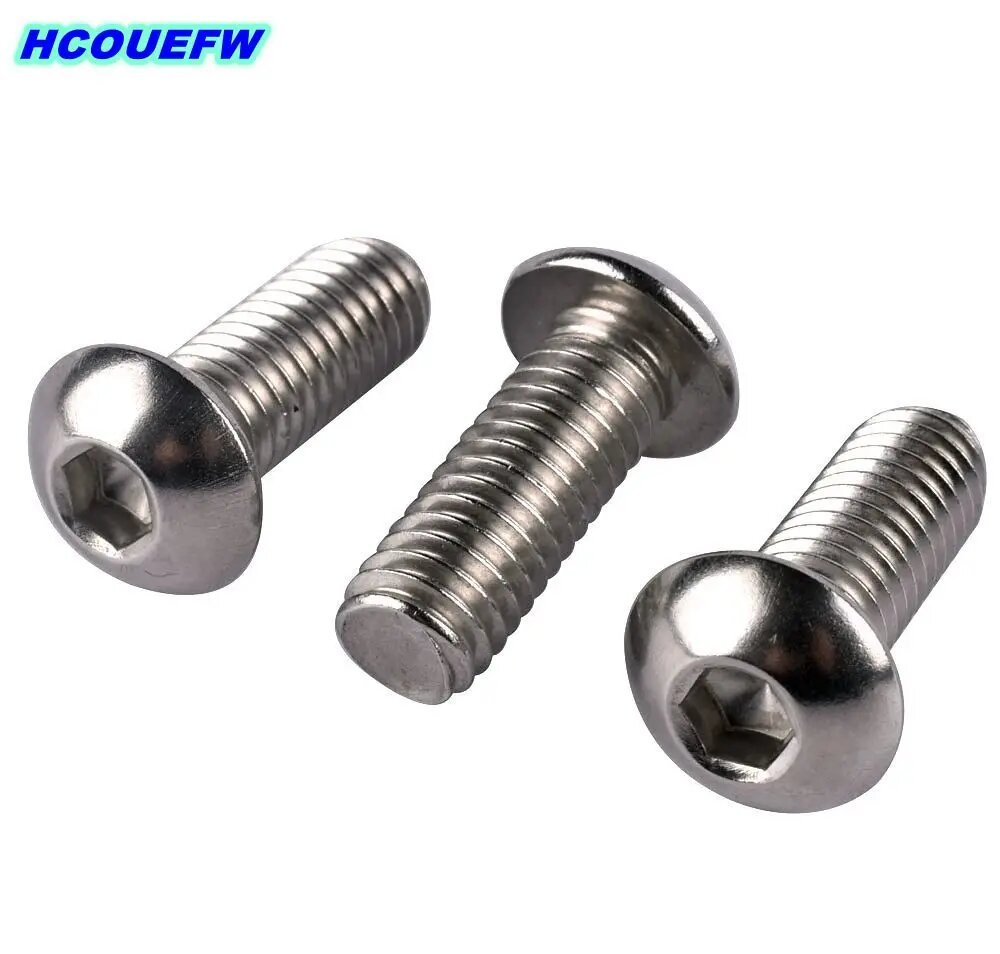 HCOUEFW Болты с шестигранной головкой из нержавеющей стали 304 5 шт. 7/8"