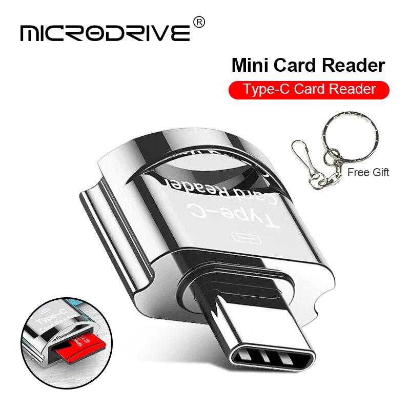 Адаптер Type-C Card Reader Black — фото 1