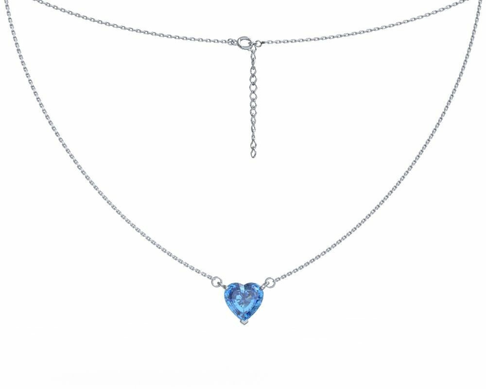 Колье, серебро, 925 проба, кварц синтетический