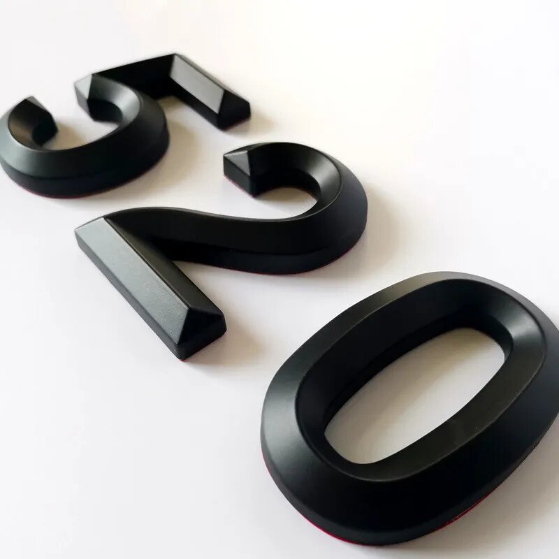 3D дверная табличка акрил цифры 0-9 sliver 8