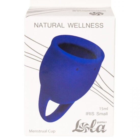 Loveboxxx Синяя менструальная чаша Iris - 15 мл.