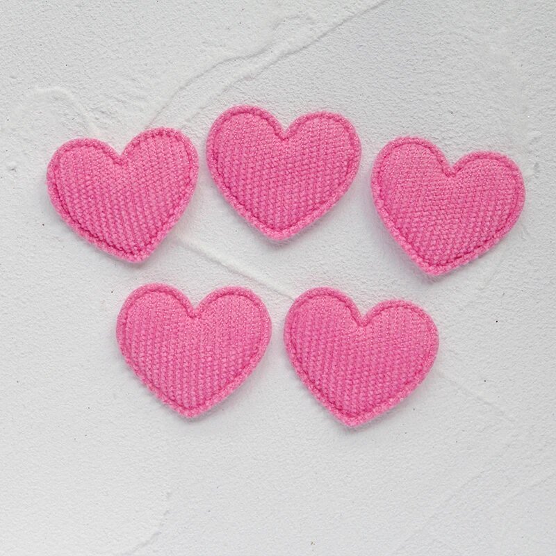 Мягкие вельветовые аппликации в форме сердца My Stunning Розовый, Pink