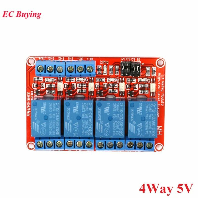 4-канальный релейный модуль 5V EC Buying