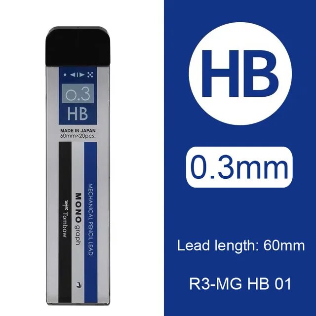 Механический грифель Tombow R5-MG HB 0.3/0.5 Темно-синий, HB 0.3MM
