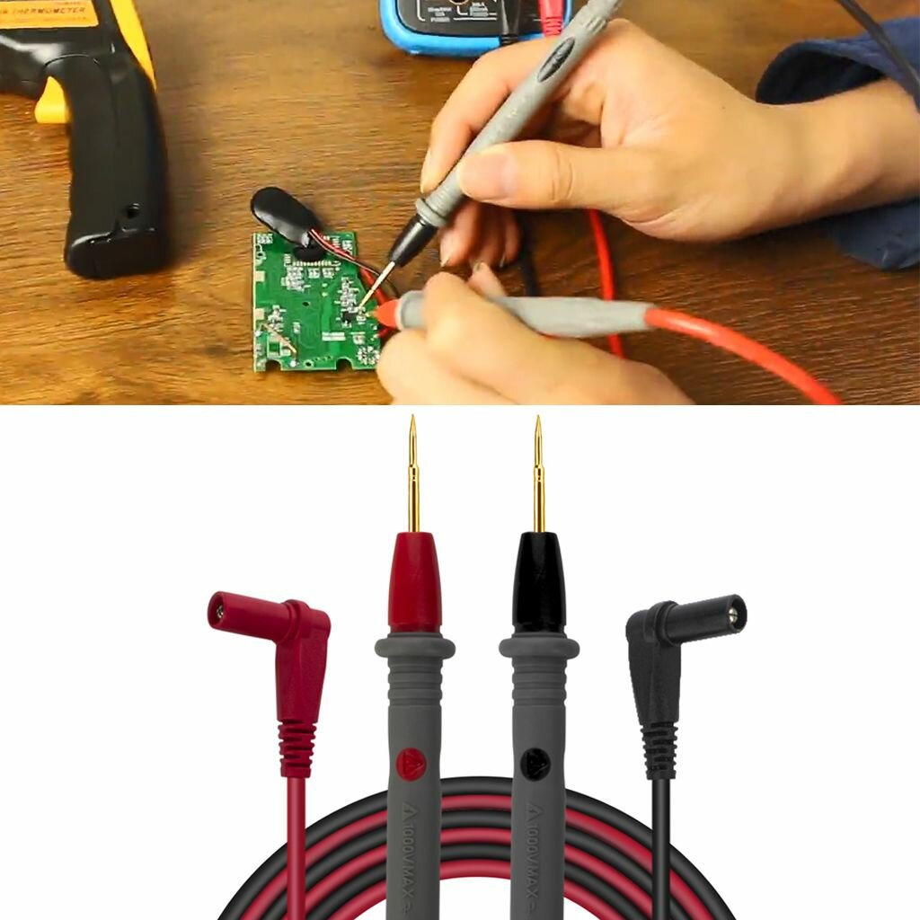 1 комплект из 2 позолоченных специальных наконечников PT1008, силиконовая проволока, измерительная ручка, проволока 20A