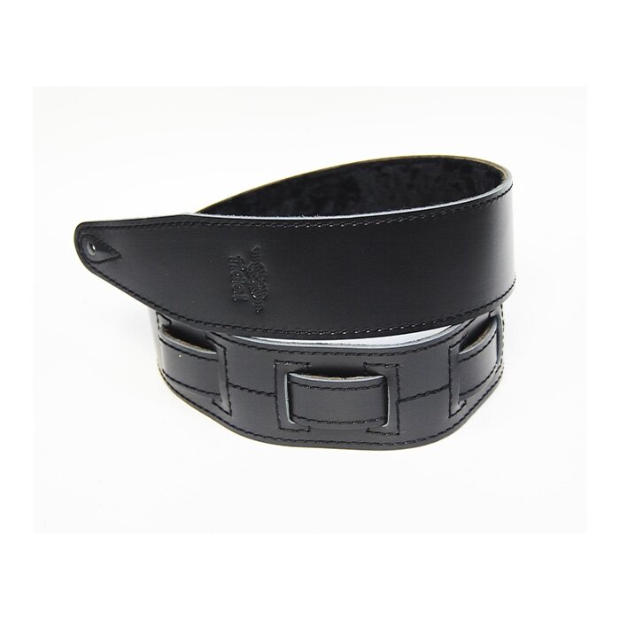 FL60043L21L Leather 21 Ремень для гитары, кожаный, черный, Fidel