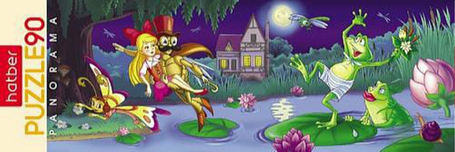 Пазлы 90 деталей. Дюймовочка (панорама) 90ПЗ4_19259, (Хатбер-М)