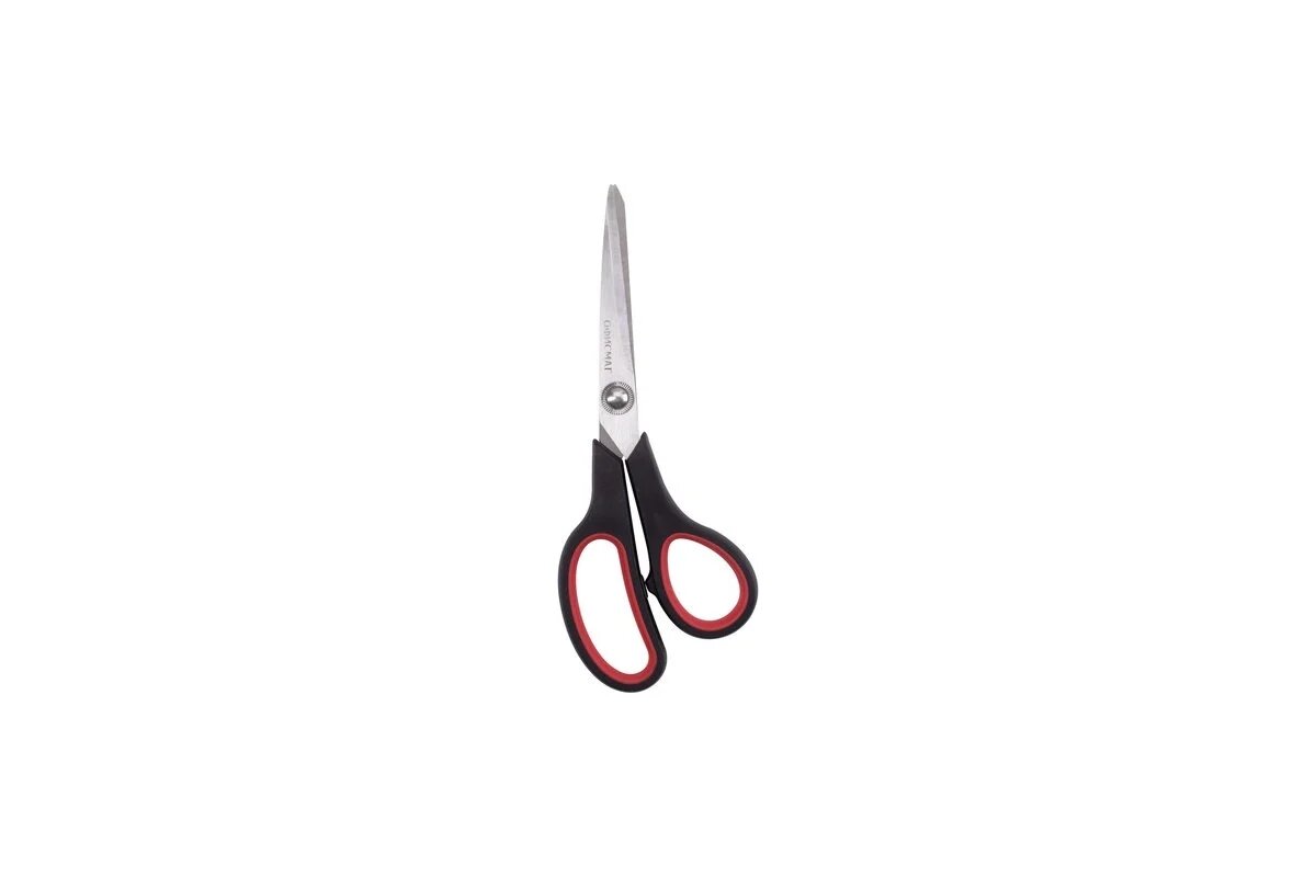 Офисмаг Ножницы Soft Grip, 190 мм, резиновые вставки, черно-красные, 3-х сторонняя заточка, 236456