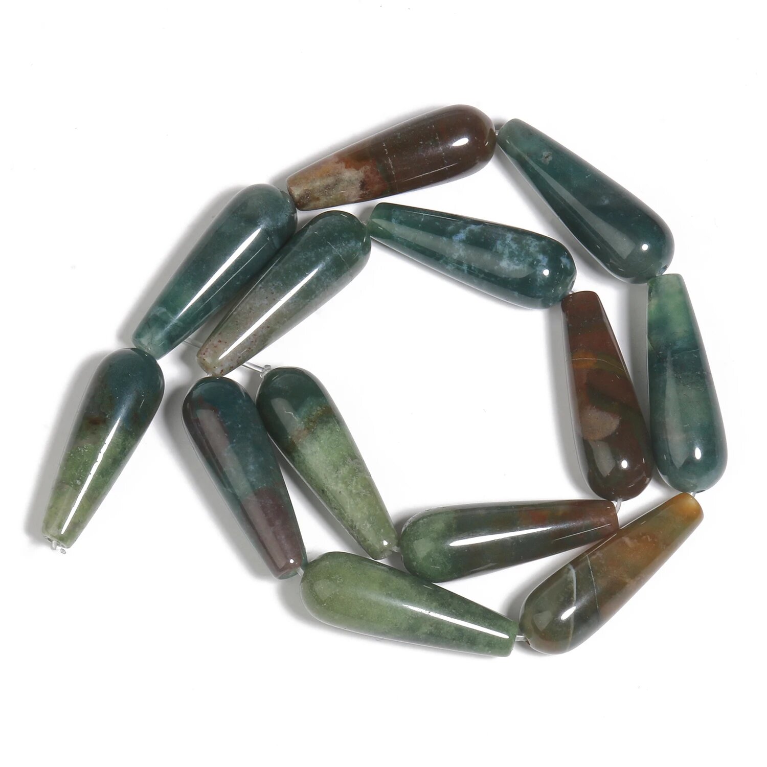 Бусины TTUIJI Капля воды Аметист Халцедон Агат Лабрадорит Indian agate