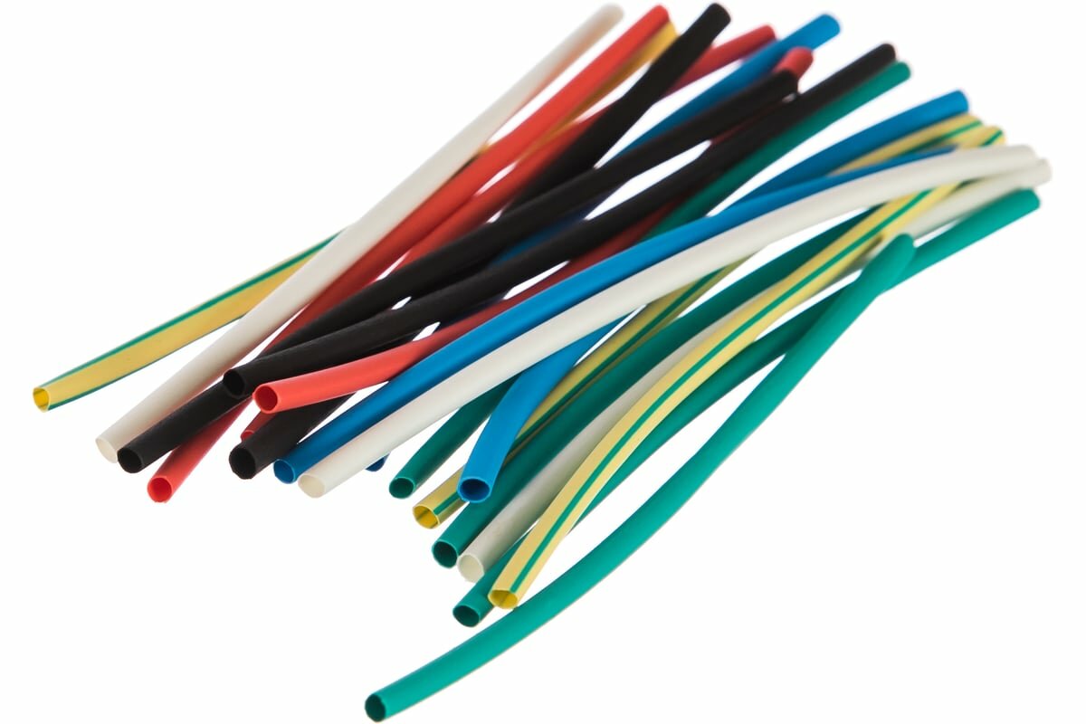 EKF Термоусаживаемая трубка Tut-n-2 2/1, 100 мм, многоцветная коллекция из 7 цветов по 3 шт