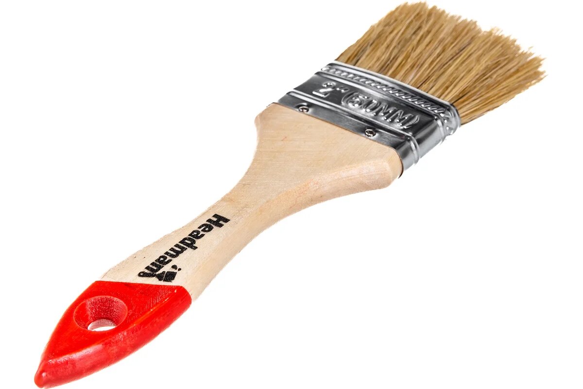 HEADMAN кисть малярная плоская Стандарт с натуральной щетиной 50 мм 682-011 (2 д.)