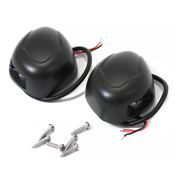 Огни бортовые светодиодные 77х60х30 мм, черный пластик