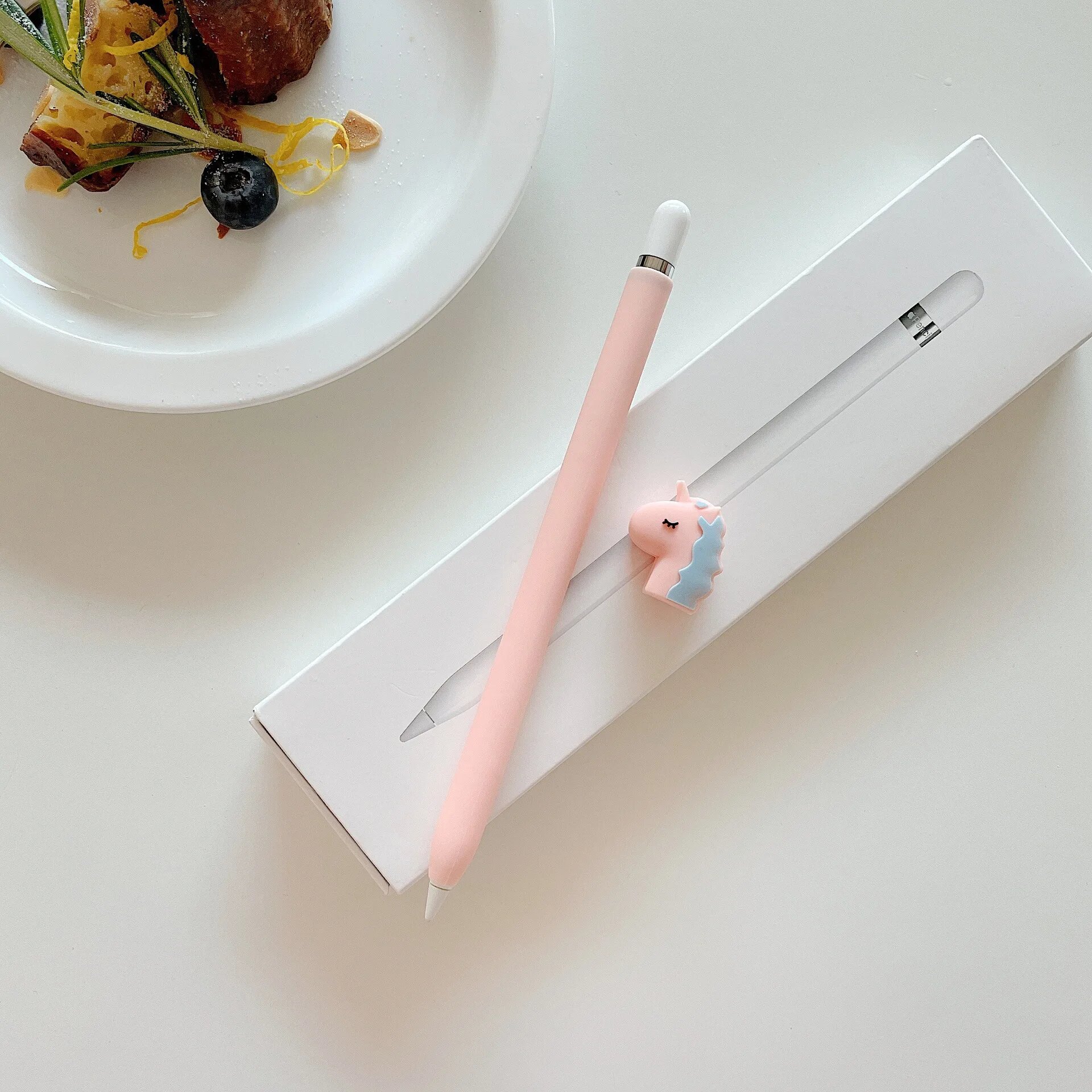 Чехол для Apple Pencil NMEGOU силиконовый Розовый, For Apple Pencil 2, 1
