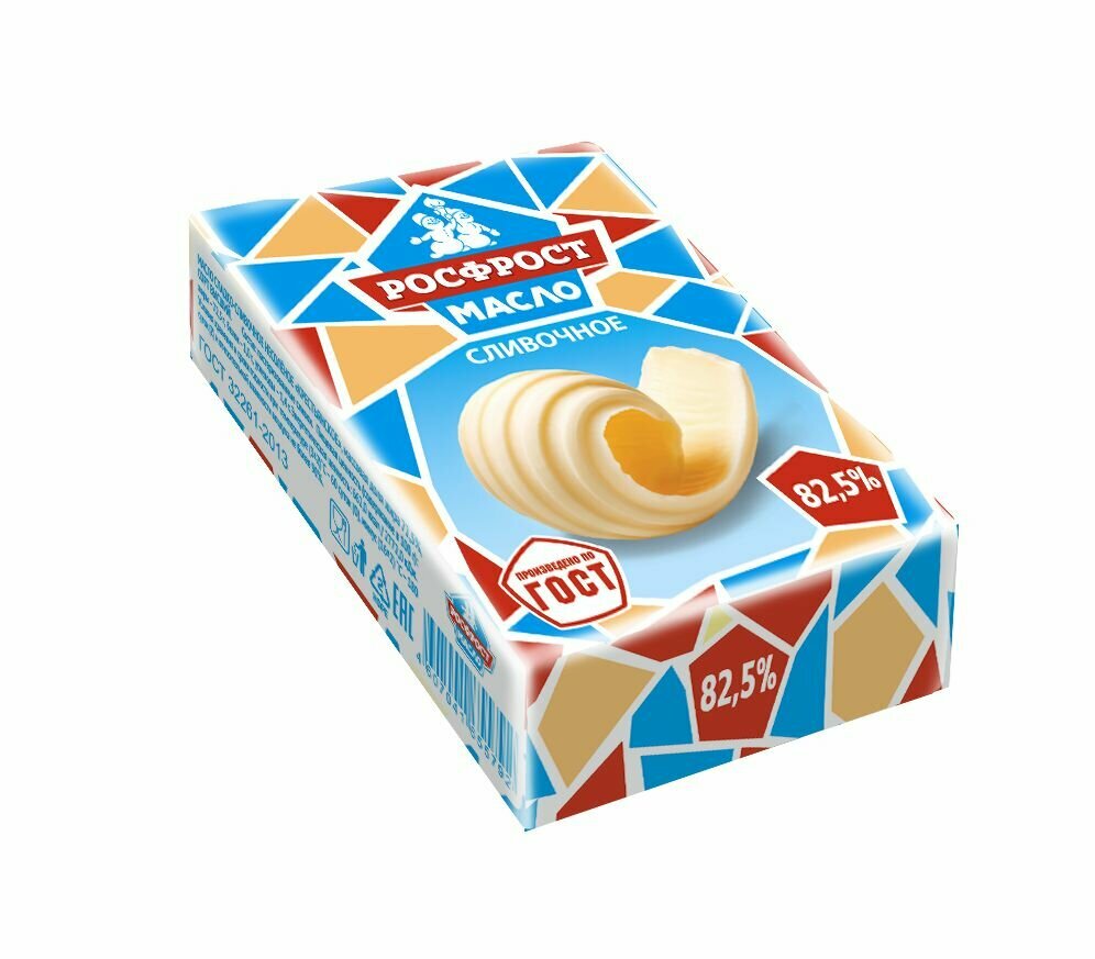 Масло сладко-сливочное несолёное "Традиционное", м. д. ж. 82,5%, 180 гр.