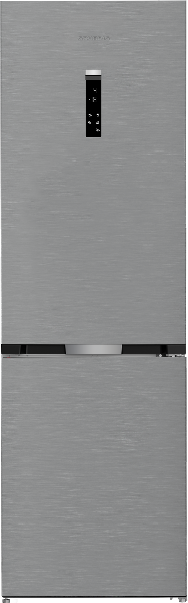 Двухкамерный холодильник Grundig GKPN669307FX, 357 л, No Frost, нержавеющая сталь