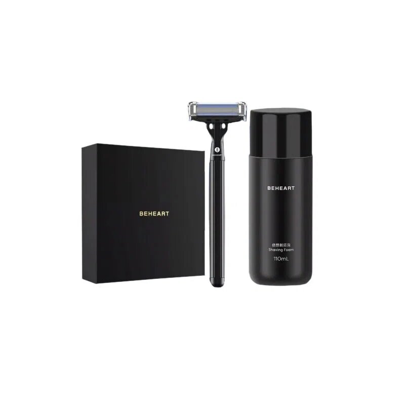Набор для бритья BEHEART Magnetic 5-Layer Manual Shaver S500 Black