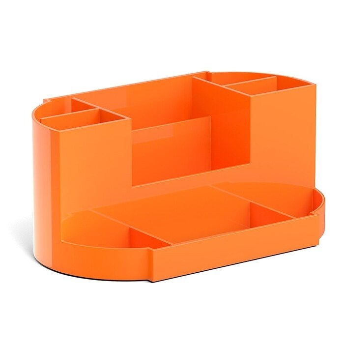 Подставка настольная Erich Krause пластиковая, Victoria, Neon Solid, оранжевый (51486)