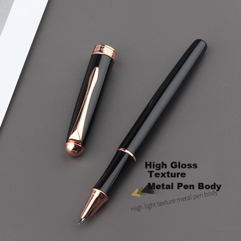 【New Year Gift】HERO (HERO) Fountain Pen Stationery Fashion Men and Women Iridium Gold Fountain Pen 850 Business Office Personalized Fountain Pen Gift Box Set EF Nib Black