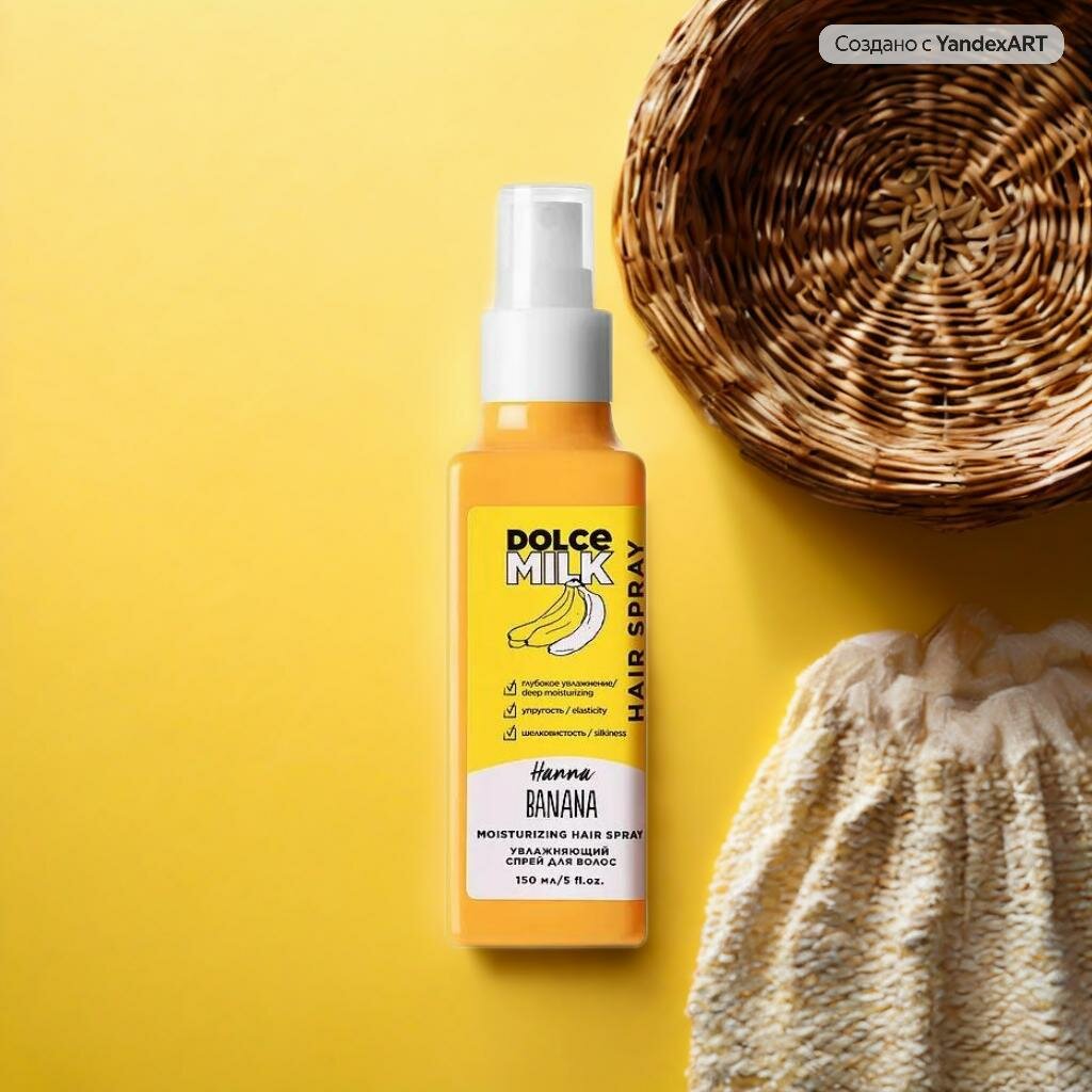 DOLCE MILK Увлажняющий спрей для волос Ханна Банана (Hanna Banana), 150 мл