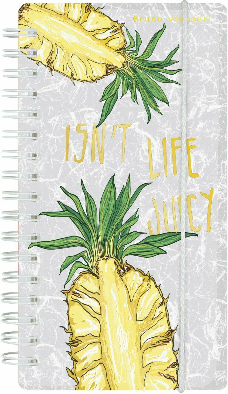 Блокнот Juicy Life. Ананас, А6, 80 листов, клетка