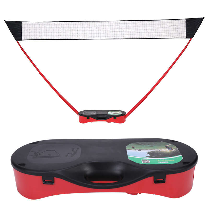 Сетка для бадминтона "Каркас", складная, красная