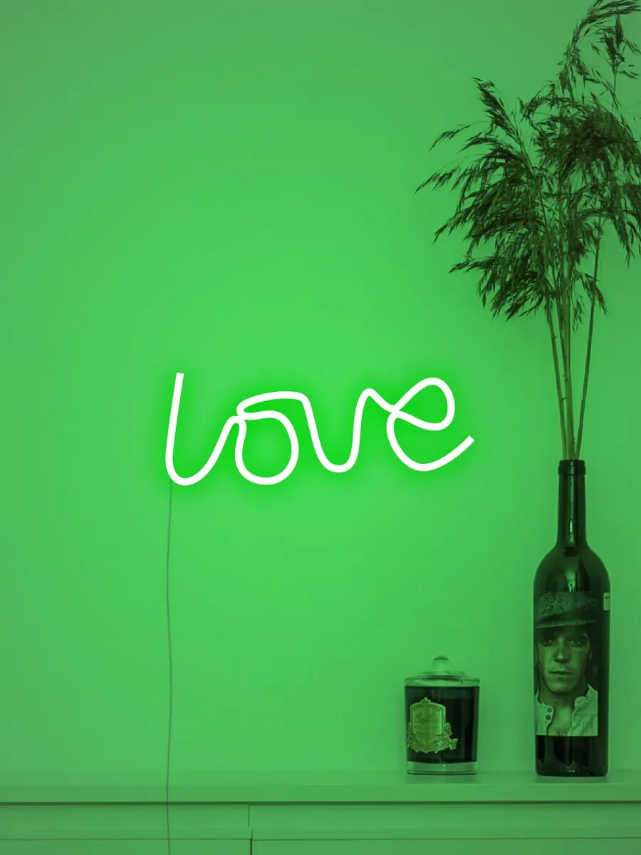 "Love" неоновая лампа, светильник