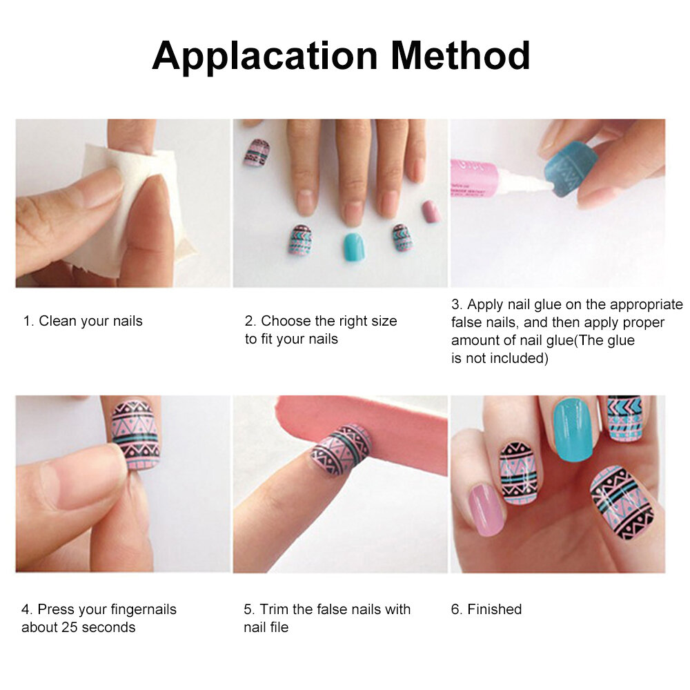 24Pcs False Nails Ballerina Pure Color Matte Coffin Full Cover Medium Gel Frosted Press On Artificial Nails Art Tips Sets Pink White Red Black Orange Rose red Dark green Beige Light wine red Light purple Purple Blue