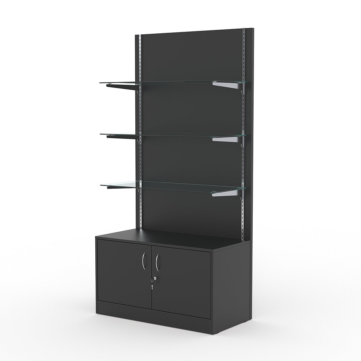 Стеллаж "астерия" №9, задняя стенка ДСП, Черный. Производитель товара - компания Westcom.