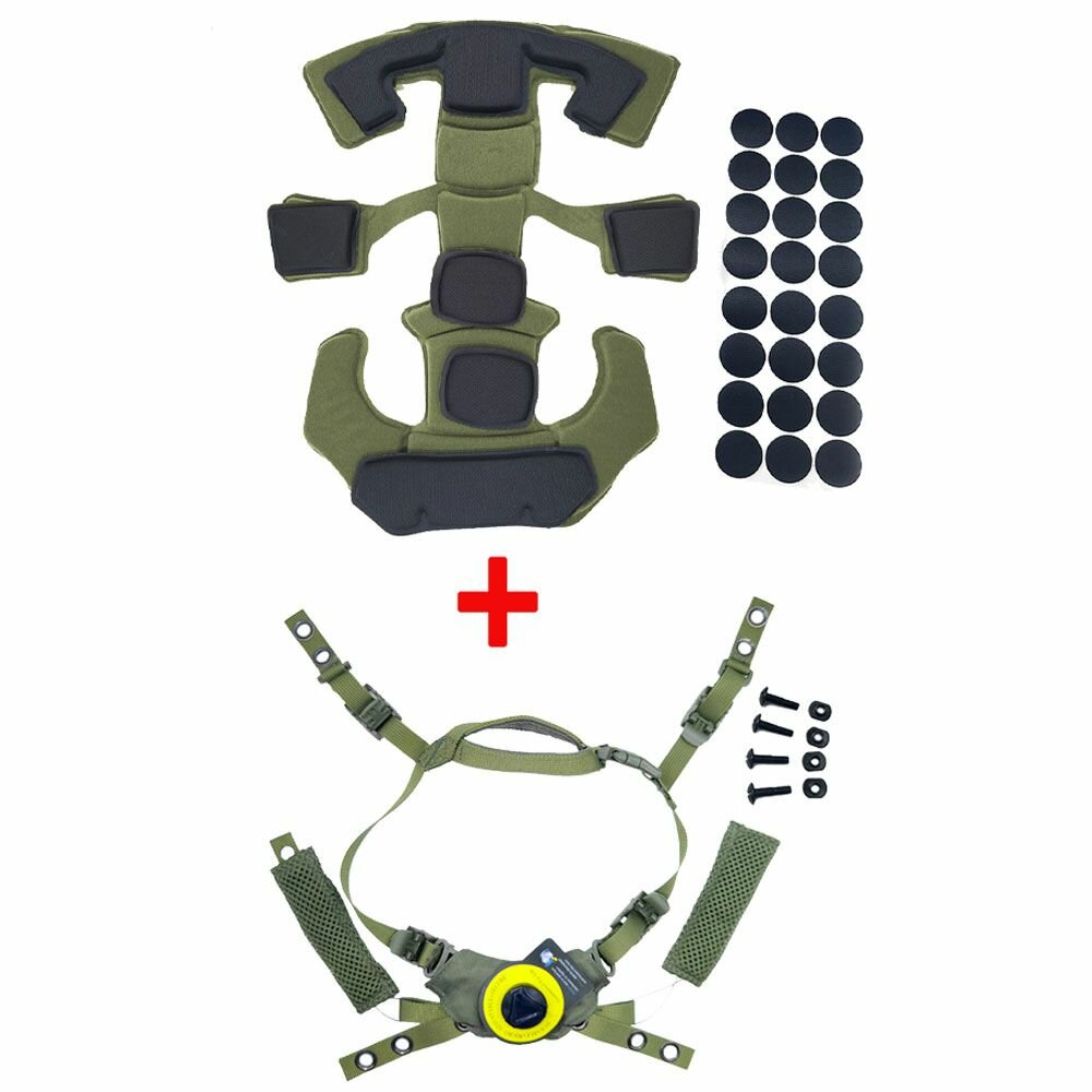 Подвесная система Team Wendy для тактического шлема с комплектом вкладышей подтулейное устройство OPS-Core