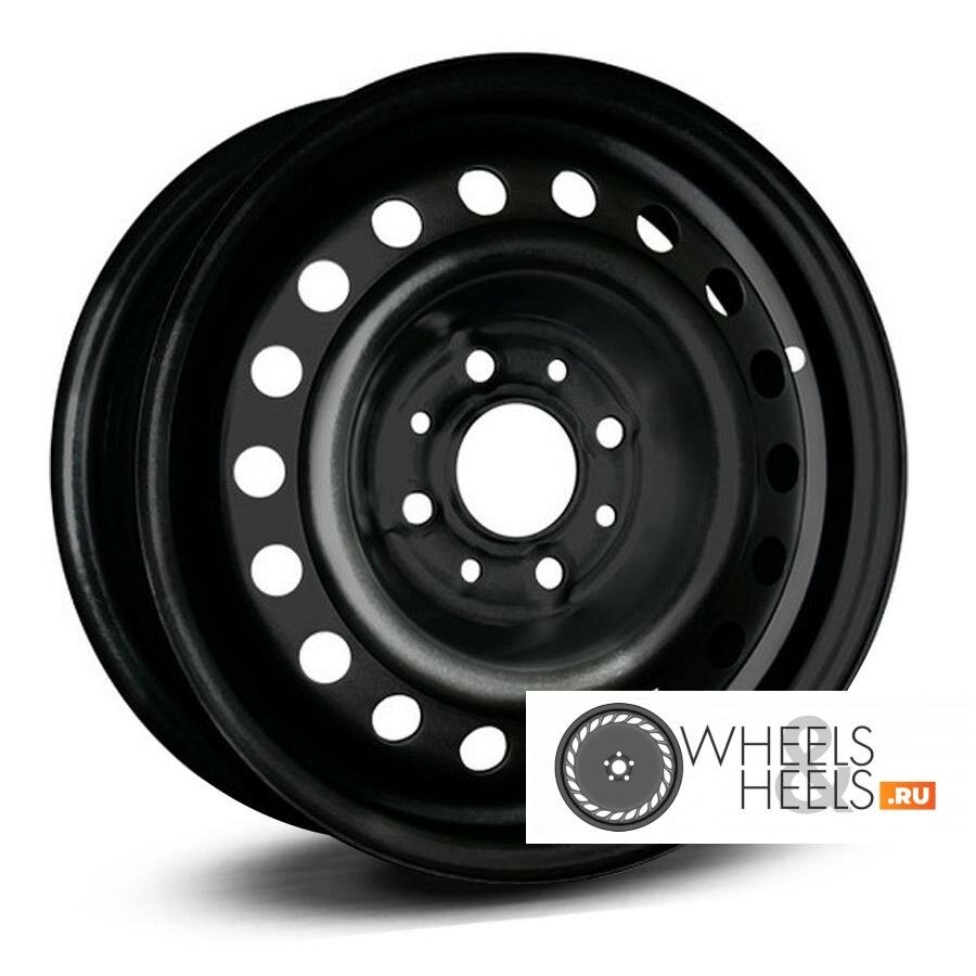 Диск автомобильный стальной TREBL 53A38R 14x5.5 4x100 et38 dia54.1 Черный