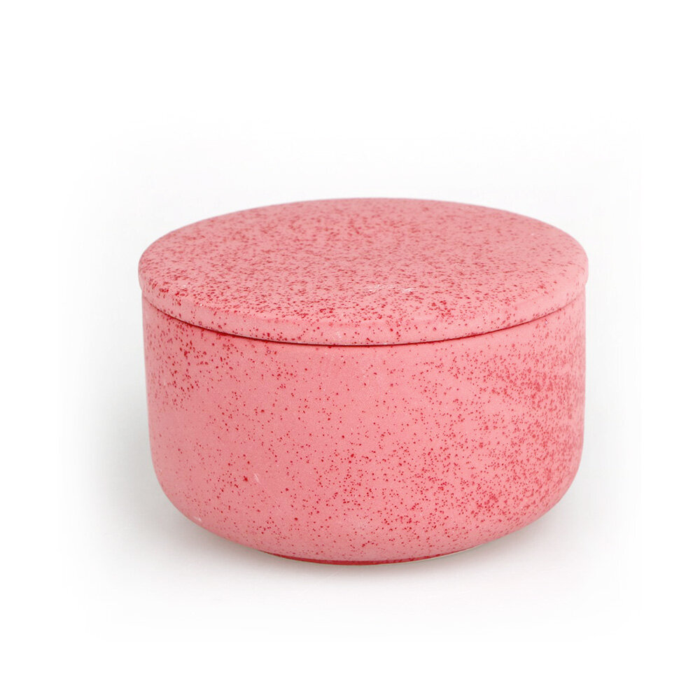 Контейнер для аксессуаров VITARTA "Pink" 12,5 х 12,5 х 8 см, керамика, розовый