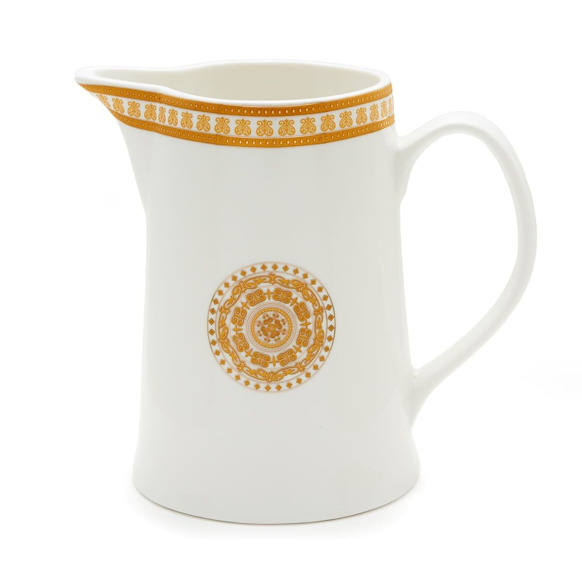 Кувшин "Талисман Солнца" №1, фарфор, для всей семьи, белый, 1,3 л