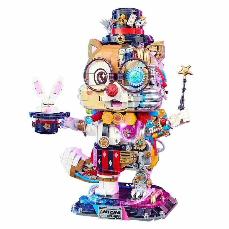 Модель для сборки из строительных блоков-Полумеханическая белка