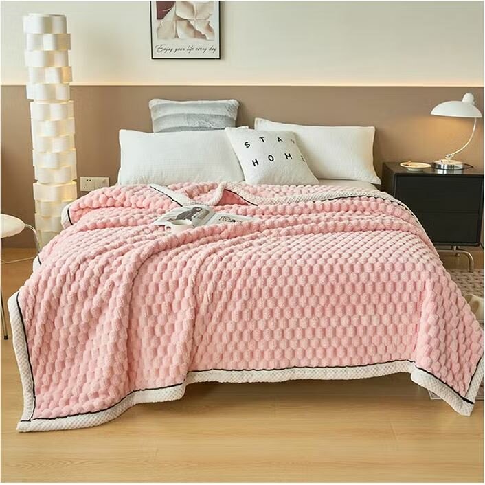 Покрывало 200*230 Евро размер, Плед плюшевый двусторонний, плед - одеяло, плед для дивана, Покрывало на кровать