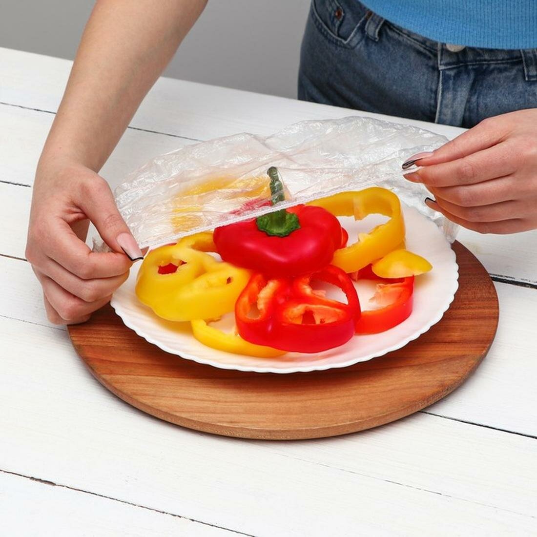 Набор пакетов для сохранения свежести продуктов с резинкой, Ø до 42 см, 50 шт.