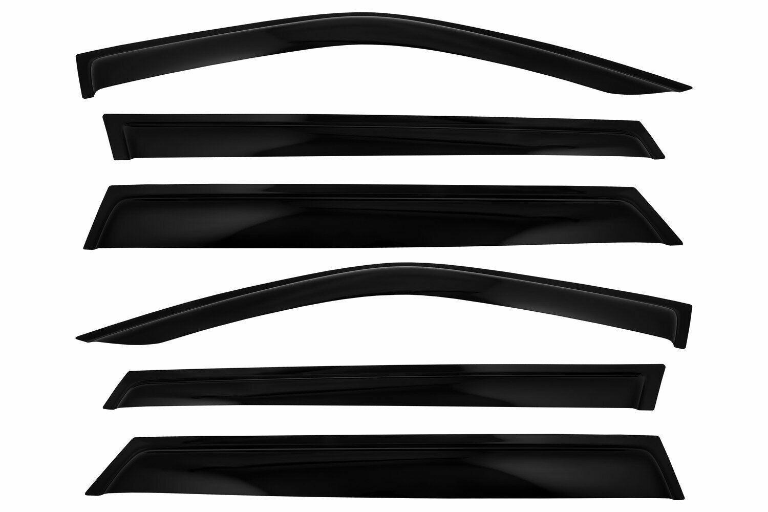 Дефлекторы боковых окон Tank 400 2023-, 6ч, темный / танк