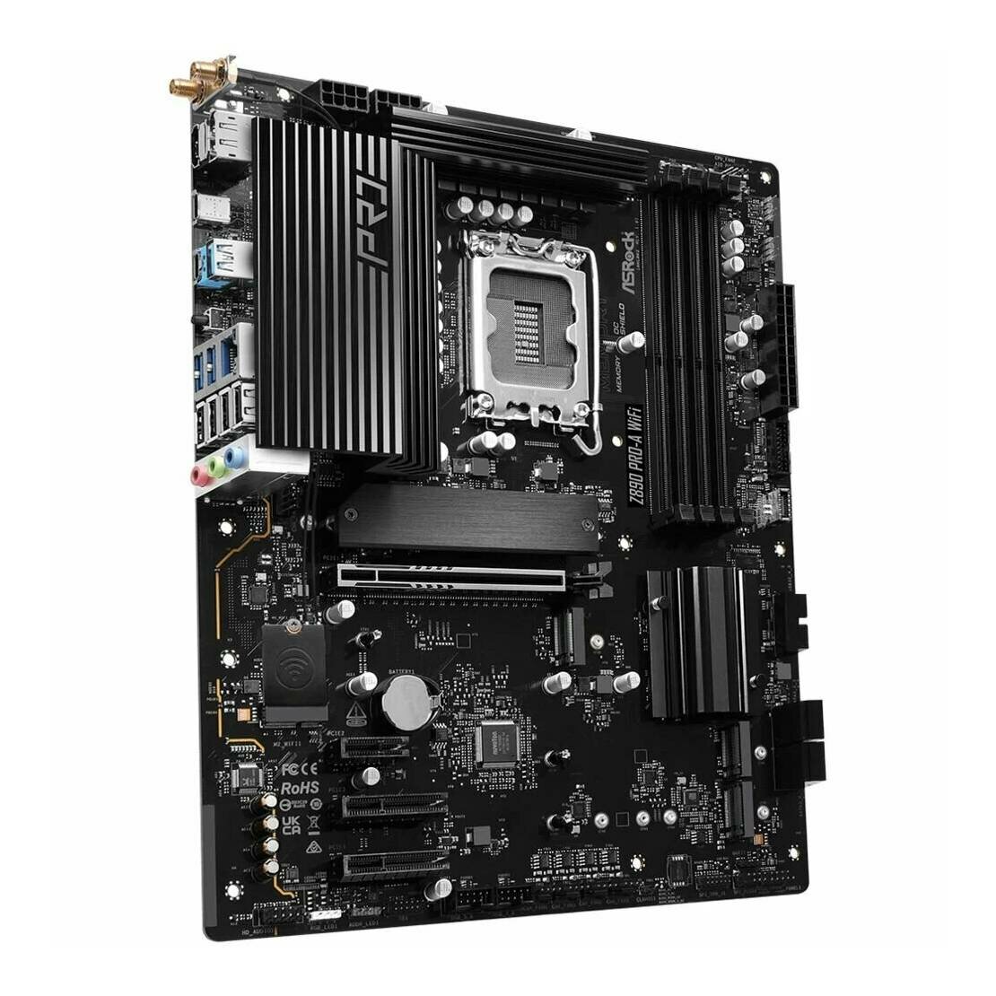 Материнская плата ASRock Z890 PRO-A WIFI, RTL, DDR5, LGA 1851, черный