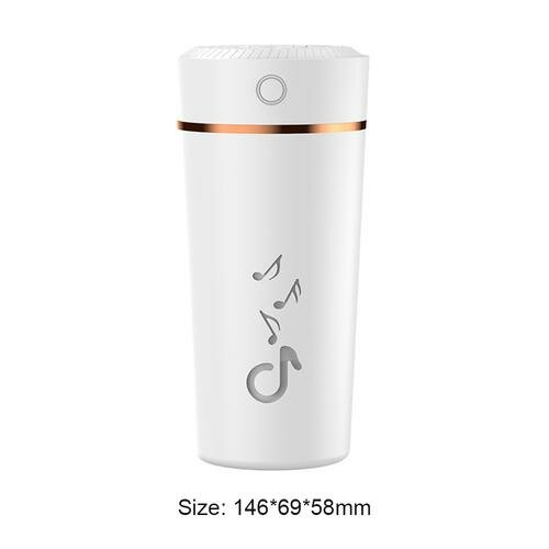 Портативный увлажнитель воздуха 200 мл ультразвуковой мини USB увлажнитель эфирное масло диффузор холодный туман воздухоочиститель цветной ночной свет увлажнитель (белый)