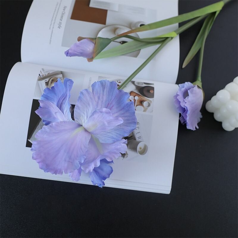 Искусственные цветы, Ирис, 4 шт