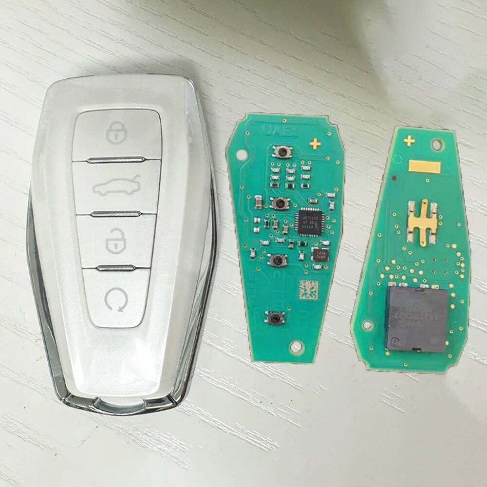 Оригинальный 4-кнопочный ключ дистанционного управления 434 МГц для GEELY ICON Geometry Coolray с чипом 47/4A 47chip