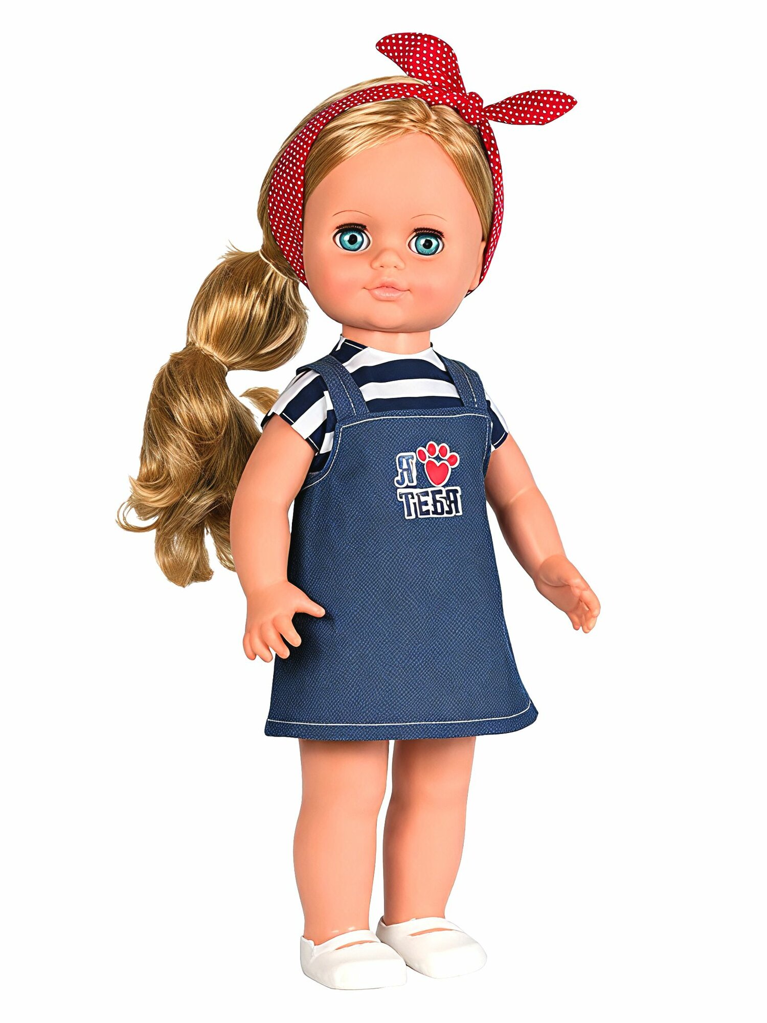 Детская говорящая кукла "Инна модница 3" для девочки с одеждой, большая пластиковая куколка с длинными волосами для сюжетно-ролевых игр, развивающая интерактивная игрушка для малышей, 43 см.