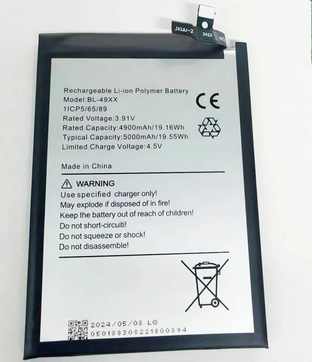 АКБ BL-49XX для Infinix GT 20 Pro (X6871) 5000 мАч премиум