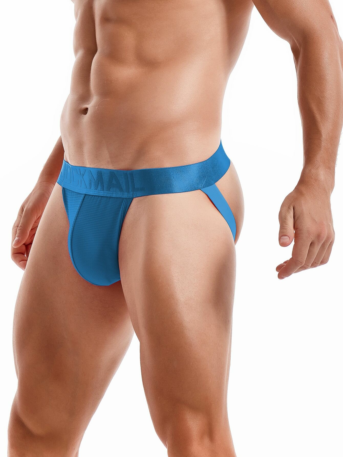 JOCKMAIL Спортивные мужские стринги с низкой посадкой из дышащей сетки