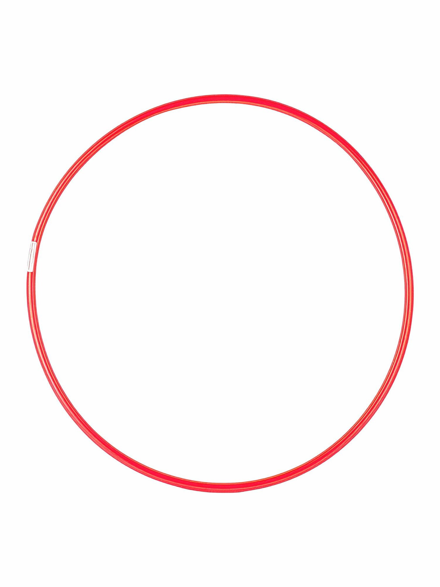 Детский пластиковывй обруч для гимнастики, спортивный инвентарь для тренировок и фитнеса, диаметр 60 см, цвет красный