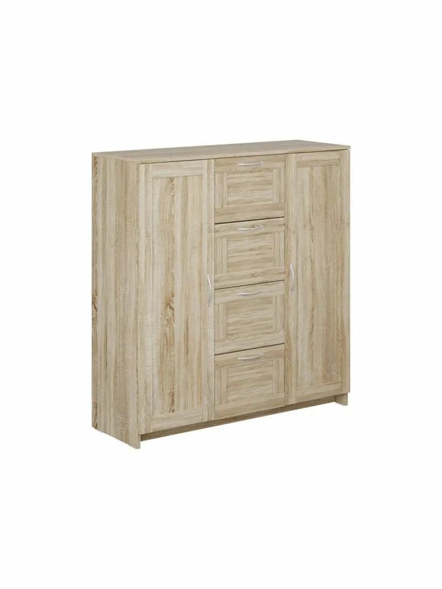 Комод для одежды Сириус с ящиками, с полками, 117.1х41.2х123.4 см, Дуб Сонома