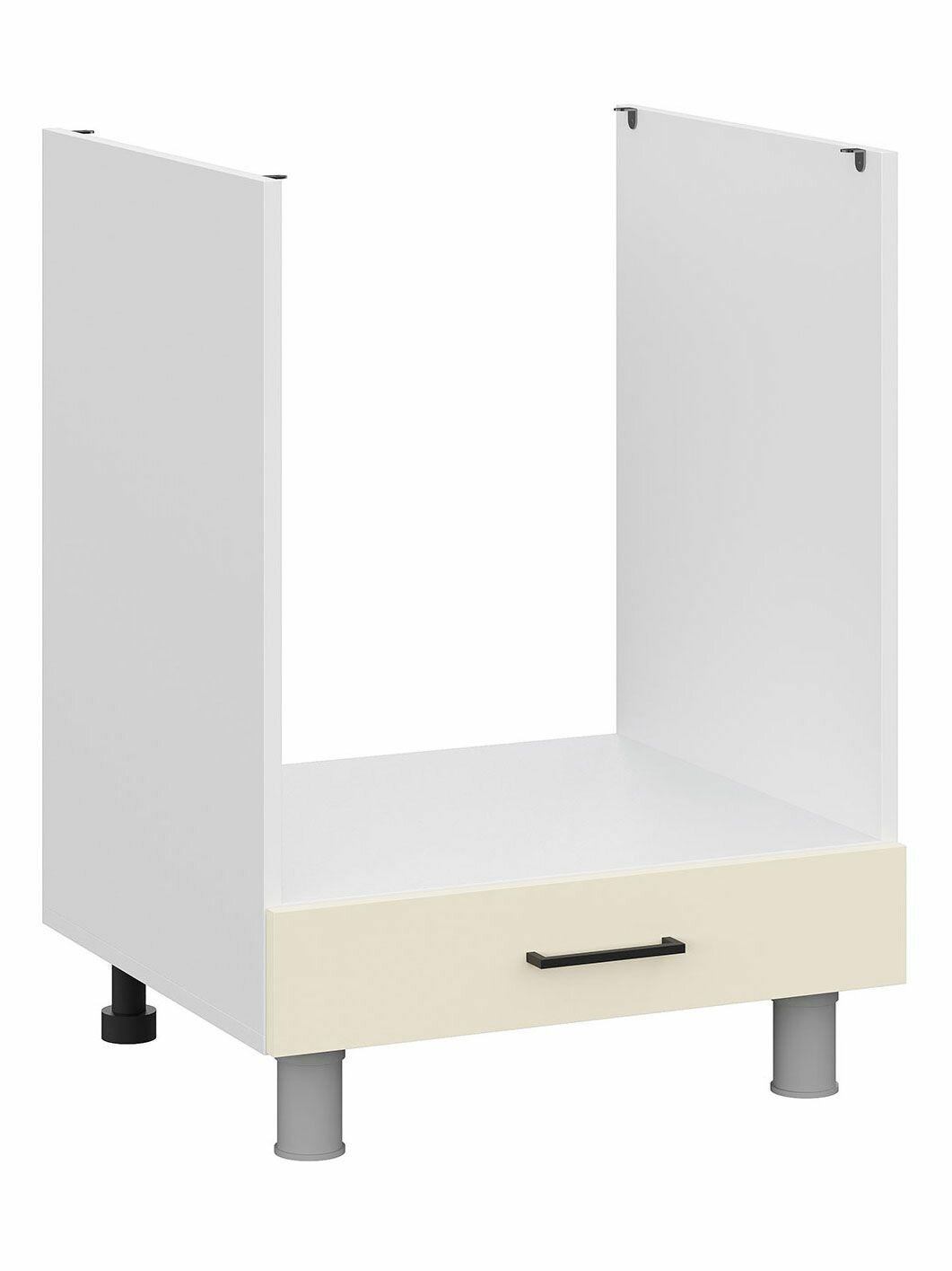 Кухонный модуль напольный, стол под духовку Сектор с ящиками, 60х53.8х82.4 см, Белый / Магнолия